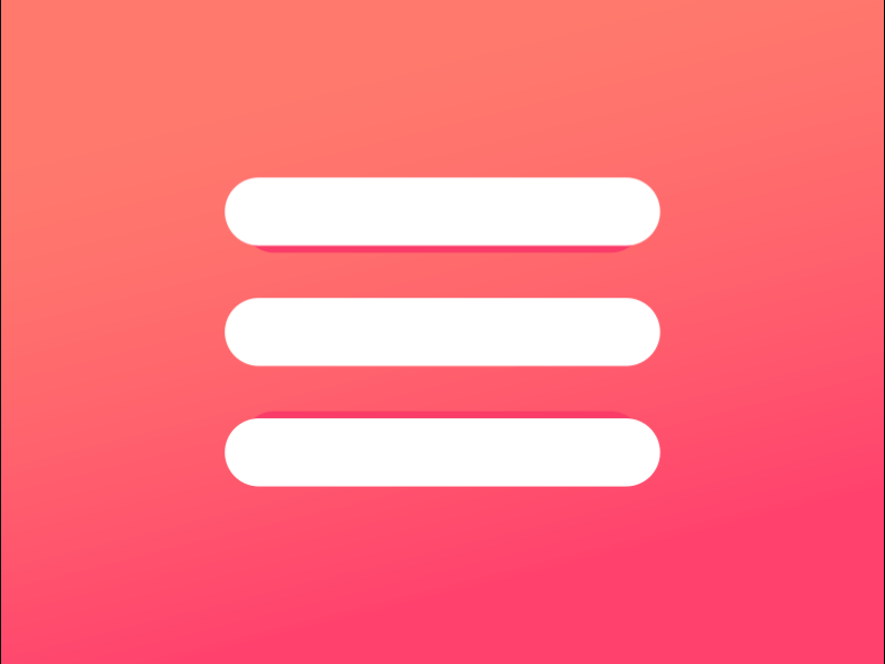 Menu Hamburger Designs Themes Templates And Downloadable Graphic Elements On Dribbble