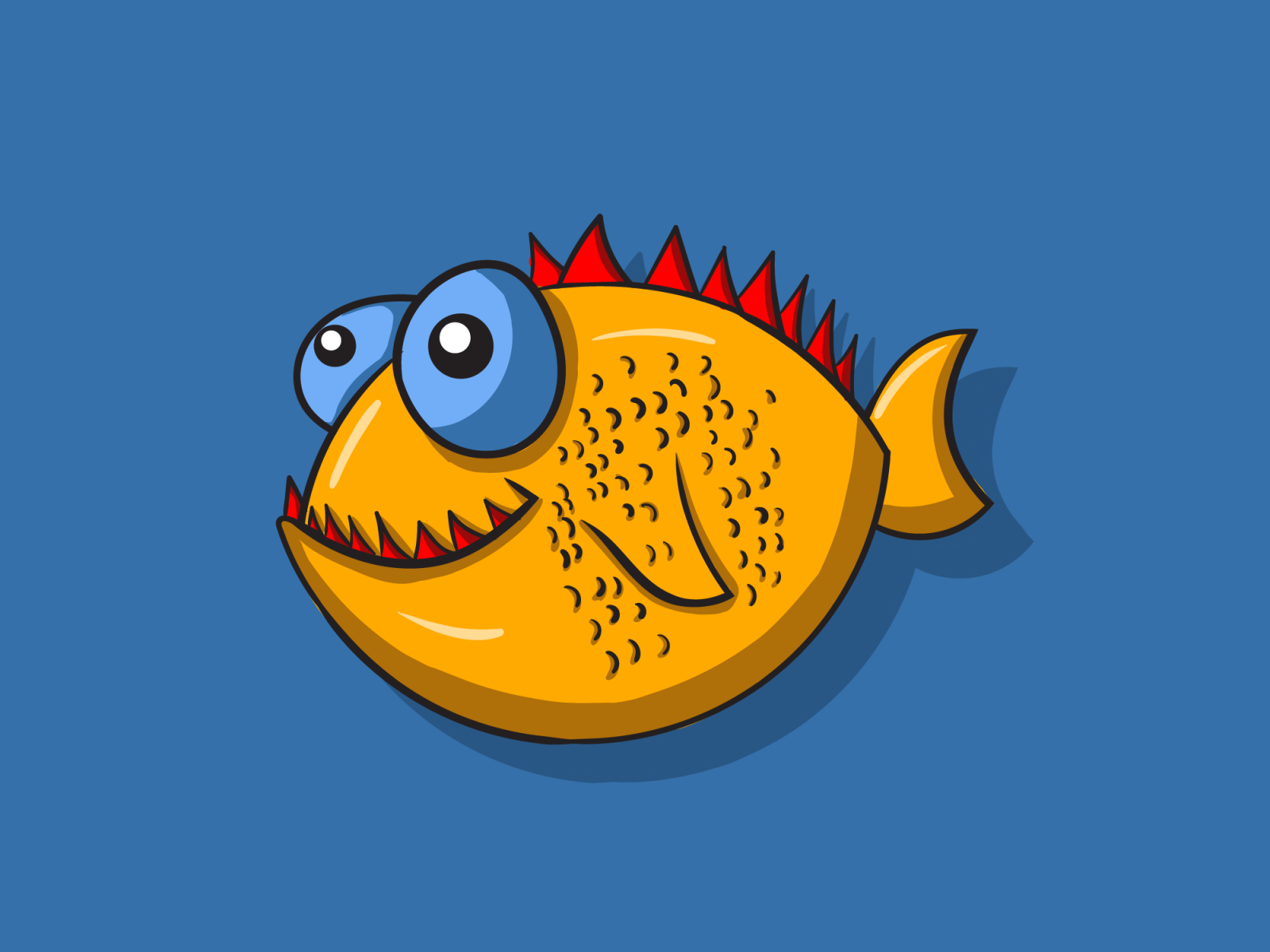 monster fish by Aizaz Ur Rahman on Dribbble