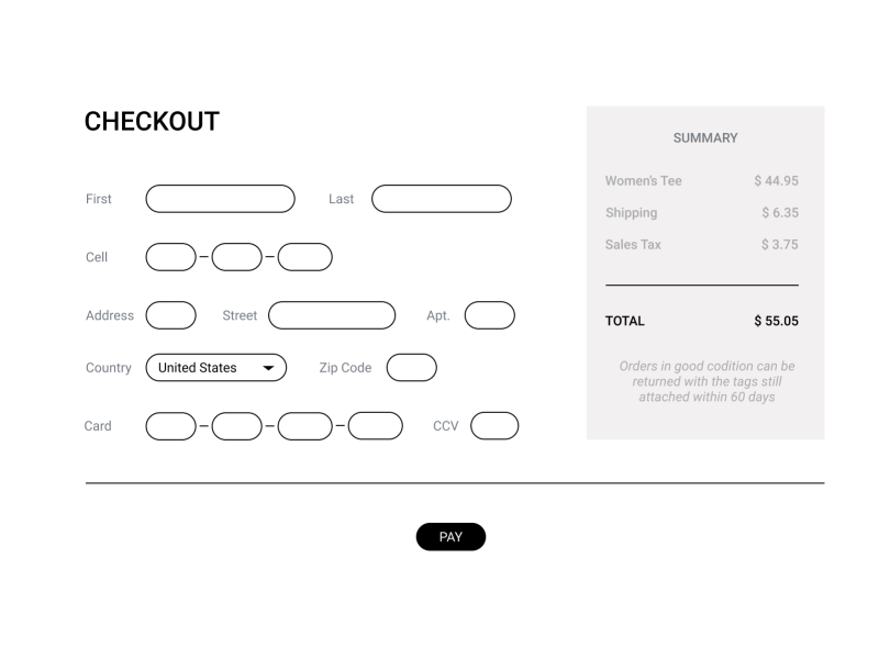 Checkout Screen - Daily UI 02 by Anna Norman on Dribbble
