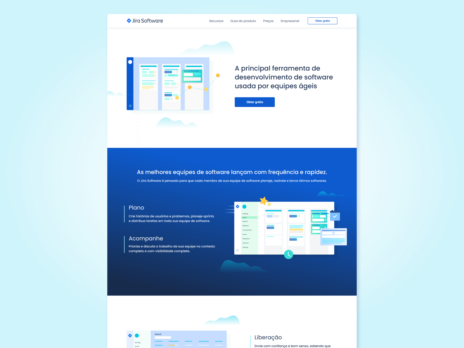 Jira landing page redesign by Nathalia Matos on Dribbble