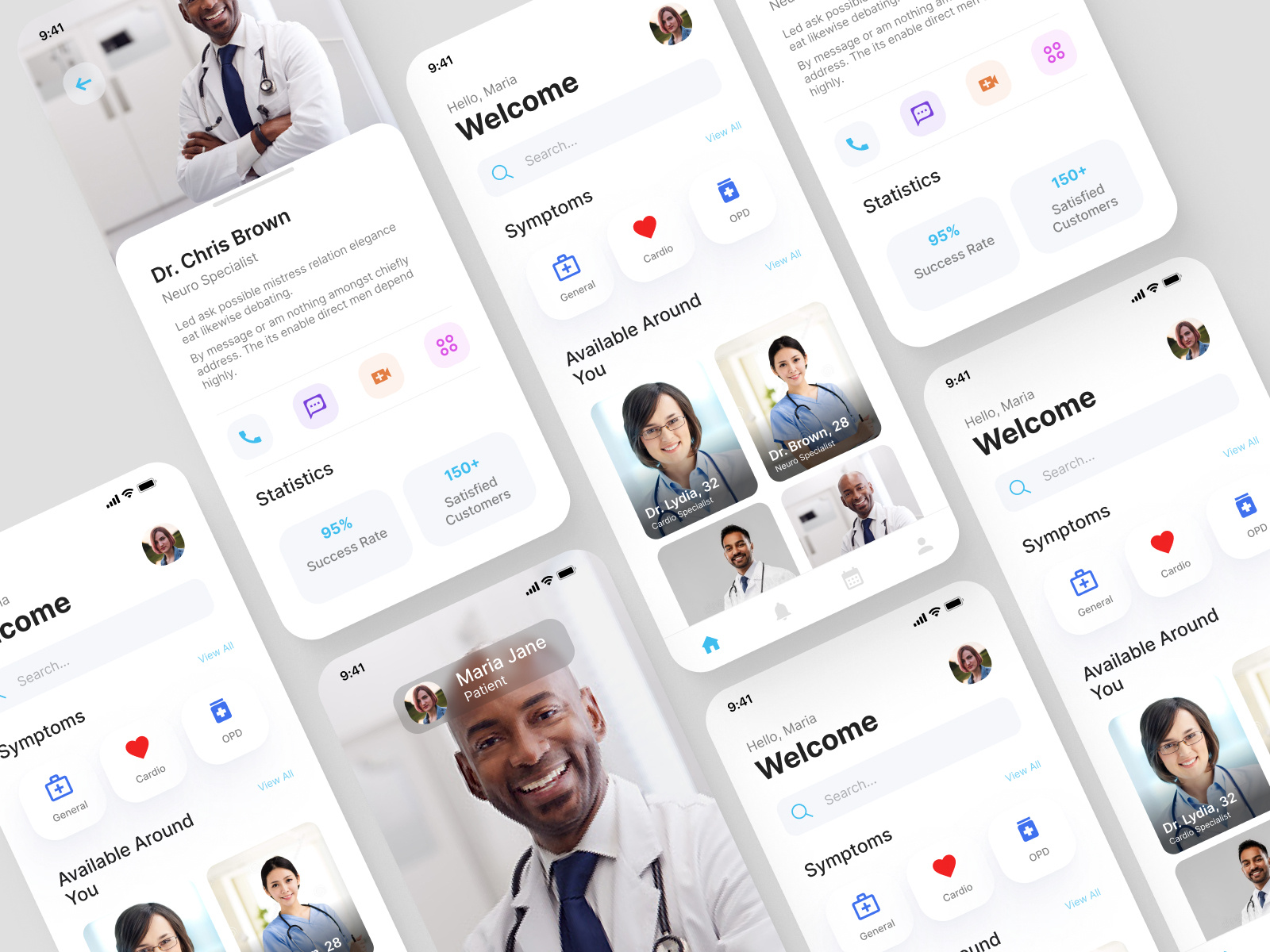 Health care Mobile app concept by Usama Zia on Dribbble