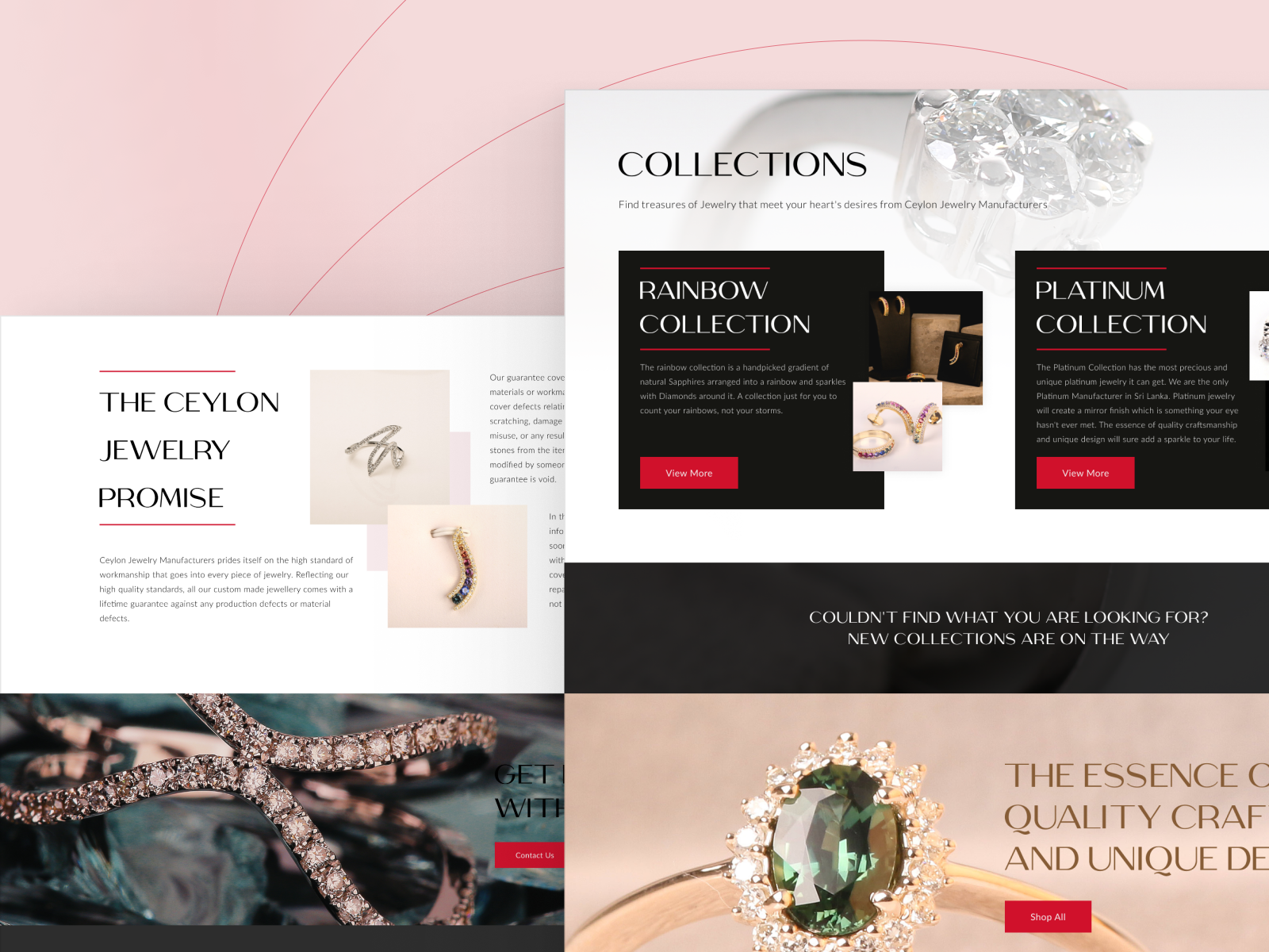 Ceylon Jewelry UI Design by CreativeHub Global on Dribbble