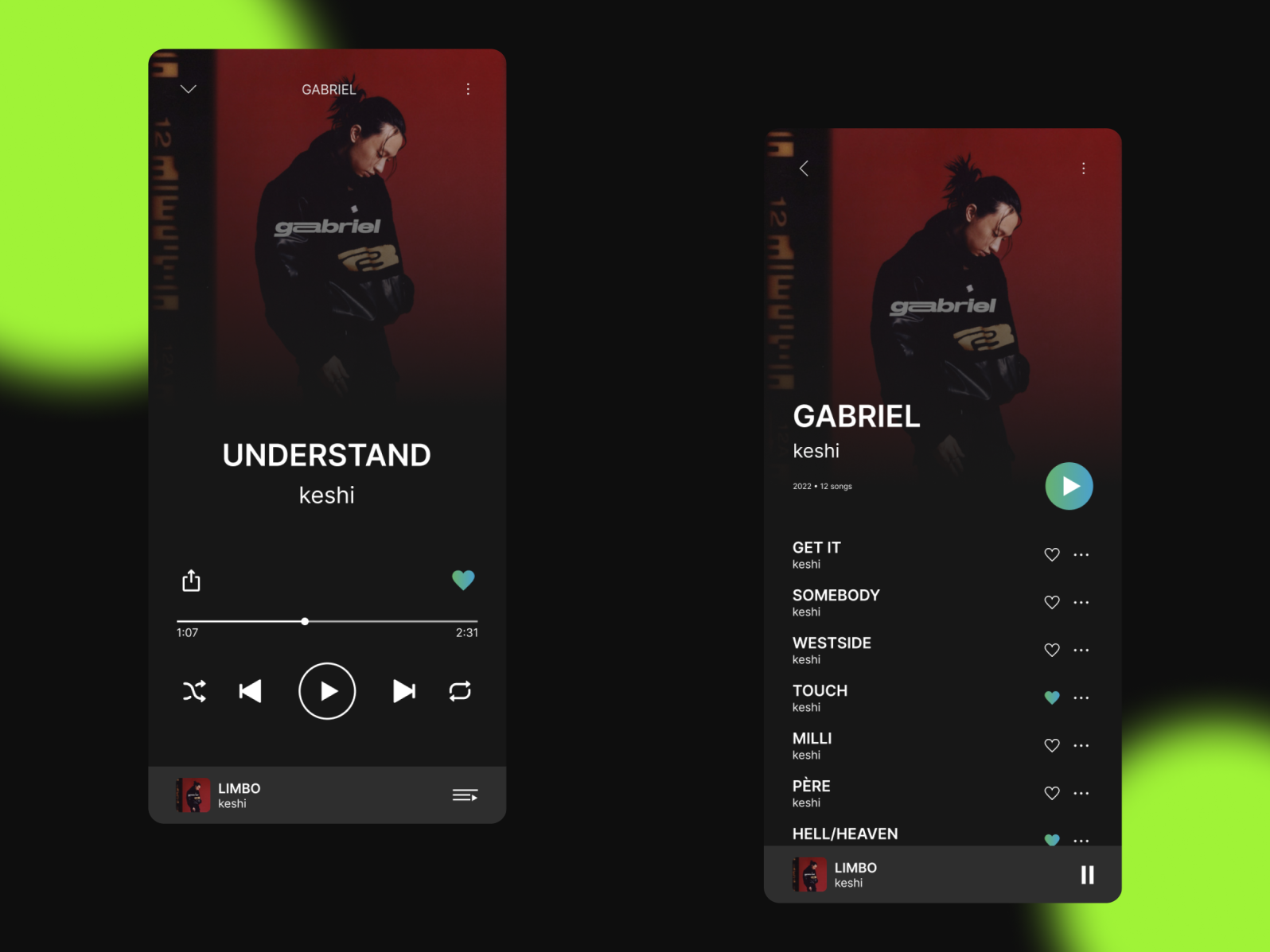 Music App UI by Jefri Setiawan on Dribbble