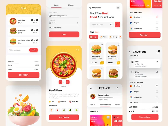 Food Menu App designs, themes, templates and downloadable graphic ...