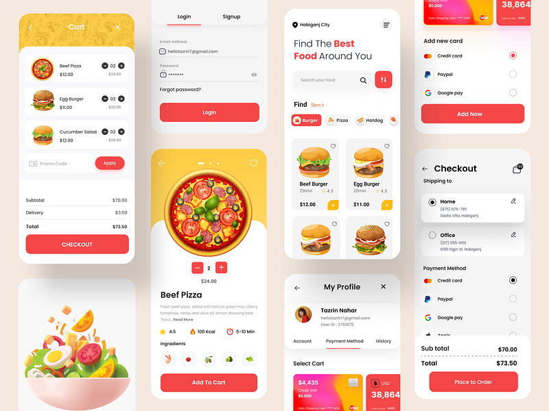 Food Menu App designs, themes, templates and downloadable graphic ...