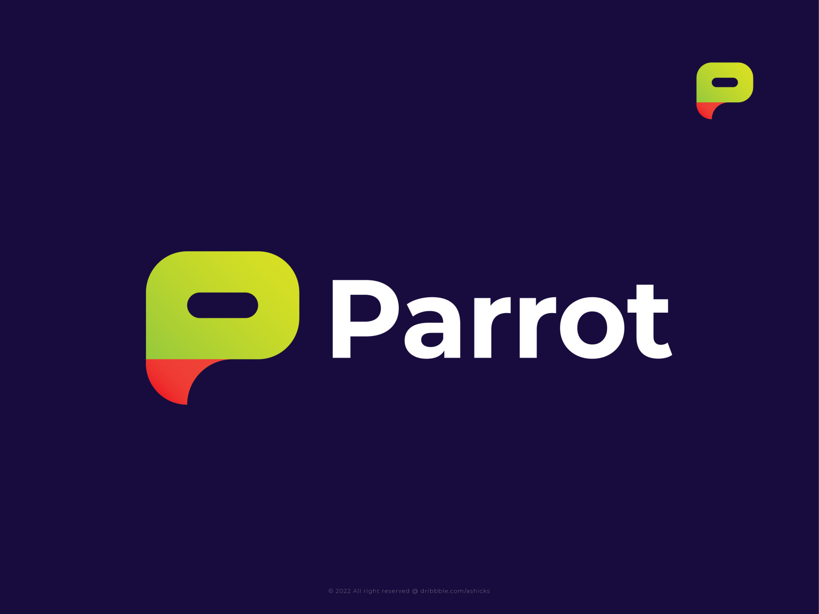 Parrot Logo by ashicks on Dribbble