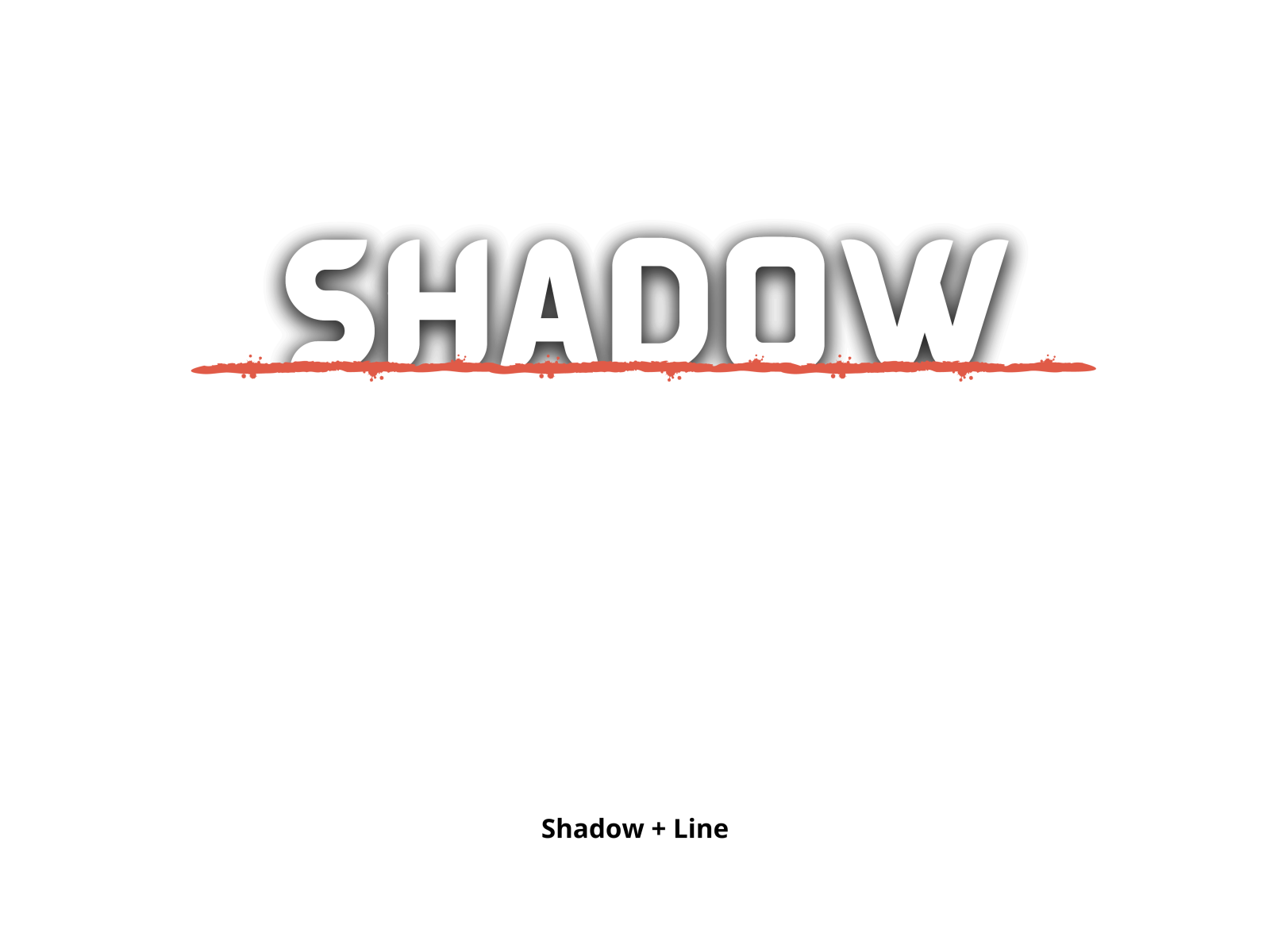 Shadow logo design shade inscription vector image | Deepflax by ...