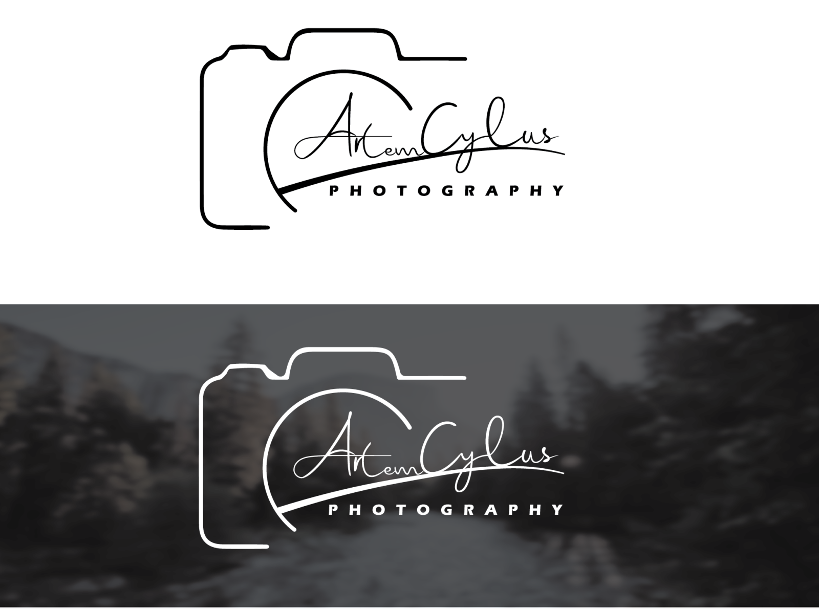 Dribbble Photography Watermark Signature Logo 4 png By Muneeb Ur Rehman