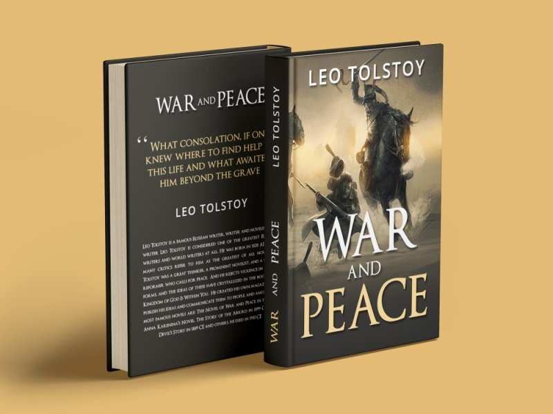 War & Peace Novel / book cover design by Abderrahmane on Dribbble