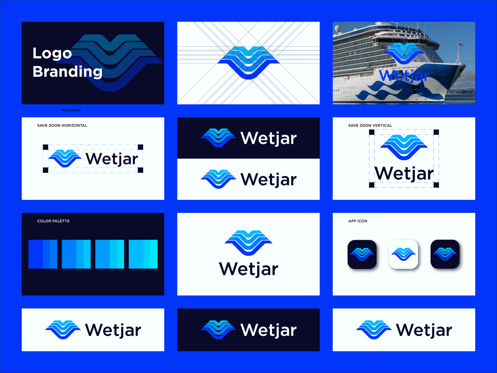 Wetjar Logo Branding by MD. PERVEZ HASAN RUBEL on Dribbble