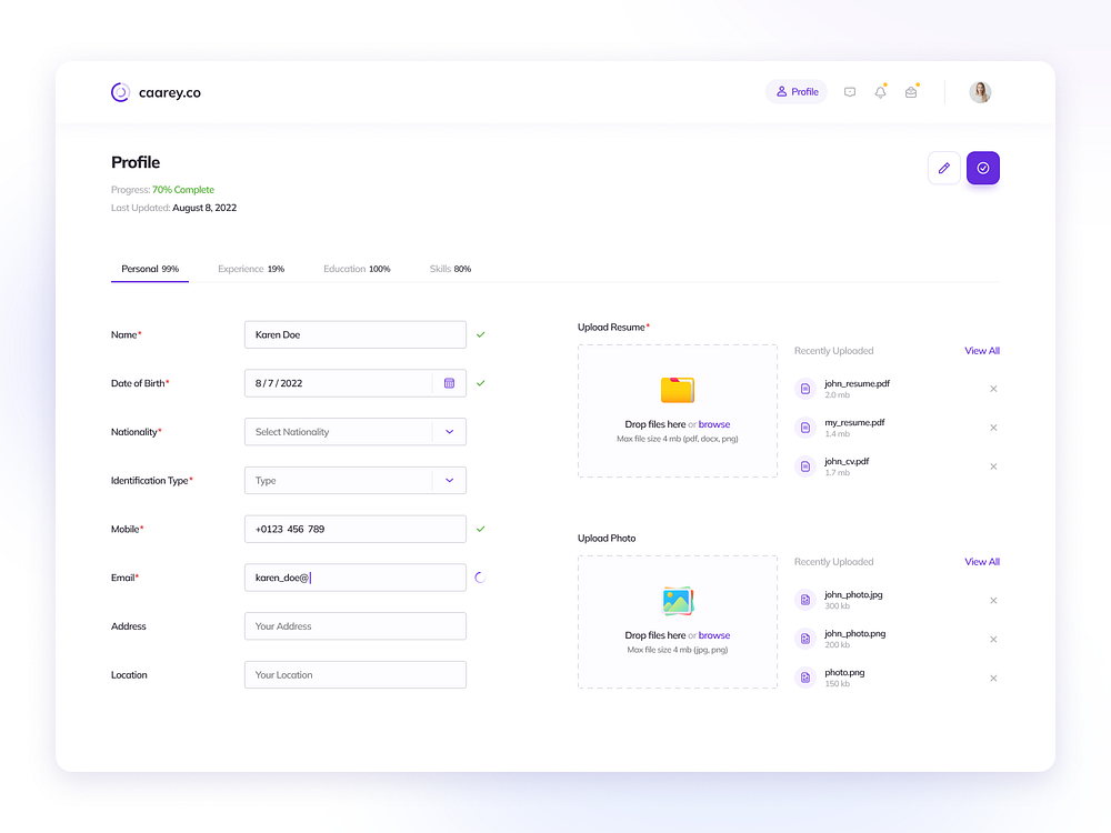 Browse thousands of Job Application Form images for design inspiration ...