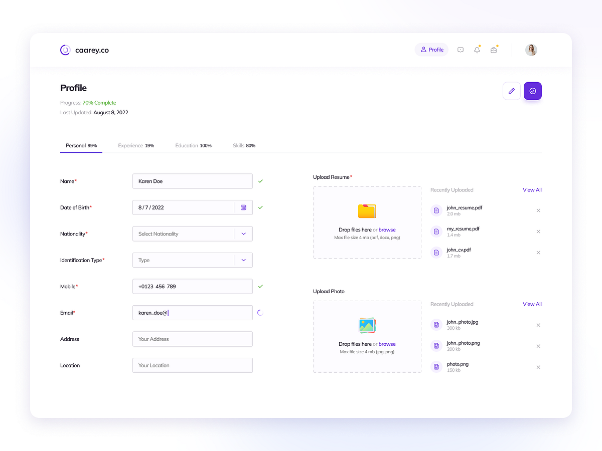 Browse thousands of Job Application Form images for design inspiration ...