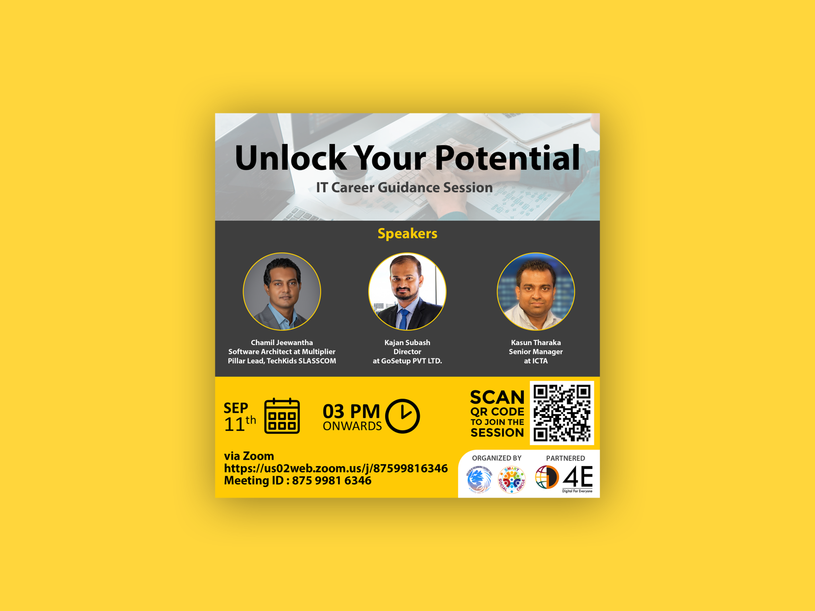 Social Media post for Online event by Isuru Ranaweera on Dribbble