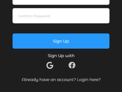 Mobile Login Dark Mode by Josiah Gana on Dribbble