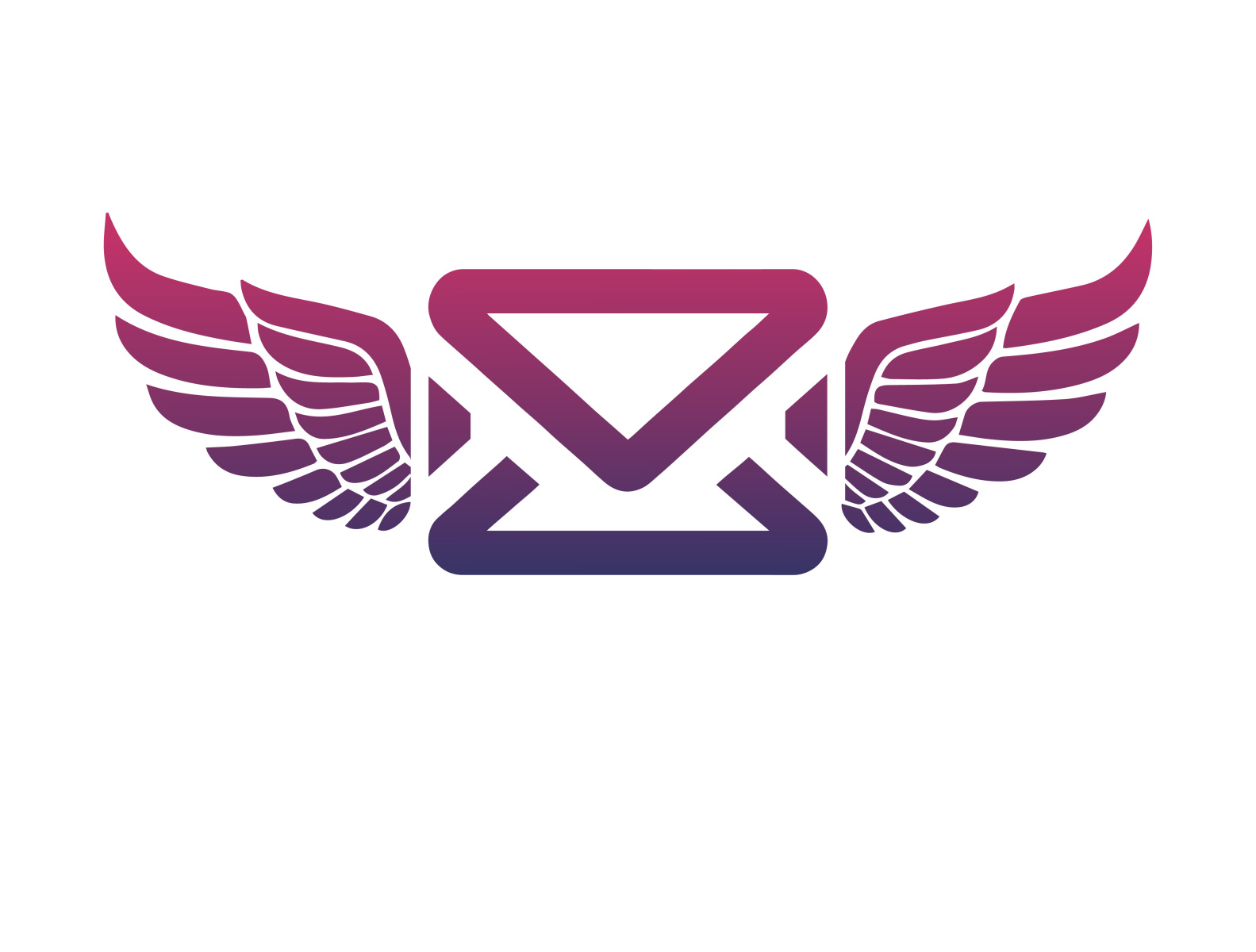 Flying message mail icon logo by Arman Hasan on Dribbble