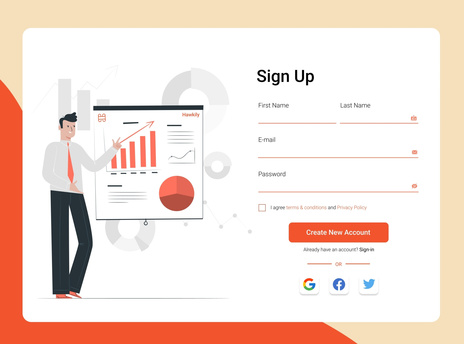 Daily UI #001 - Sign Up Page by Gurarshdeep Singh on Dribbble
