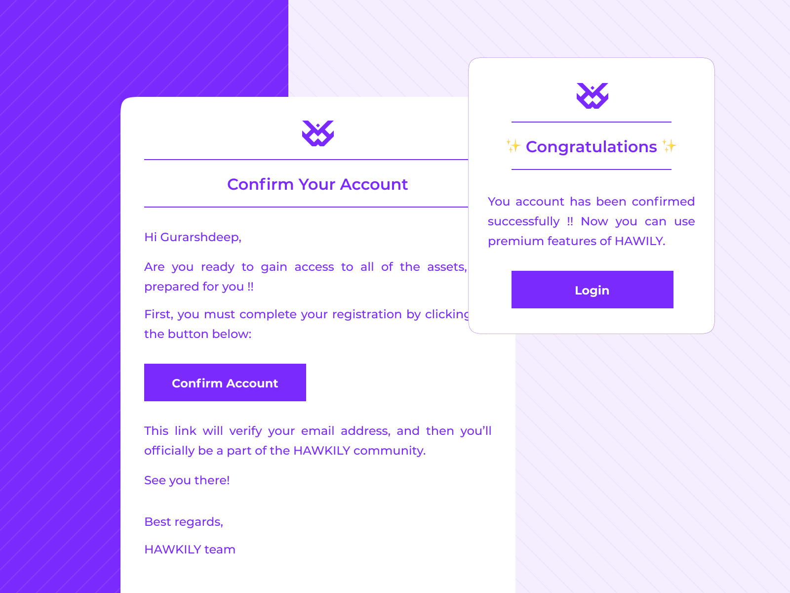 Daily UI #054 - Confirmation by Gurarshdeep Singh on Dribbble