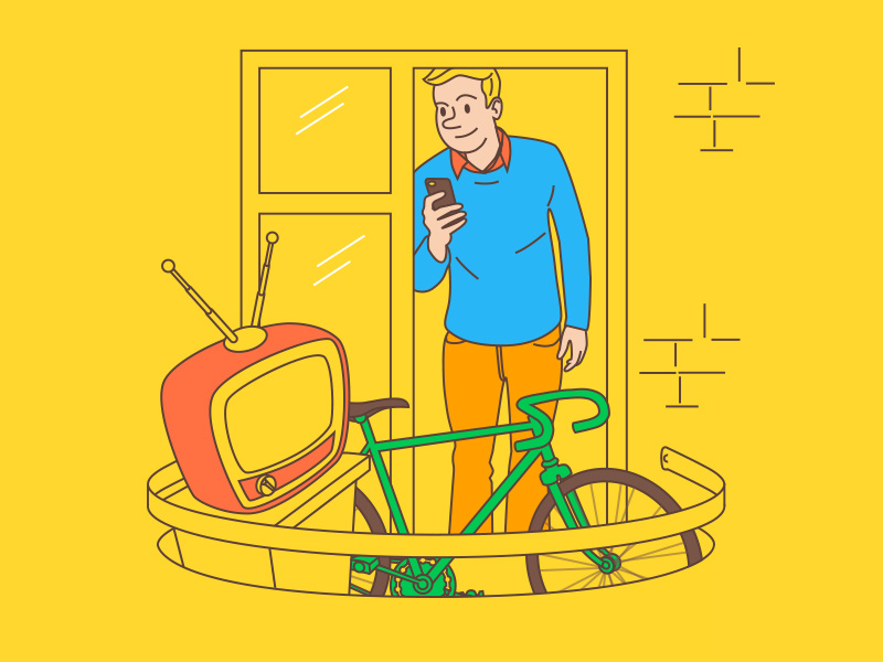 Sell old stuff via the app by Alexander Nazarenko on Dribbble