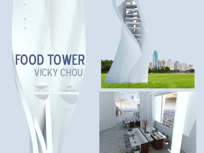 Architecture Food Tower Final Project by Vicky Chou on Dribbble