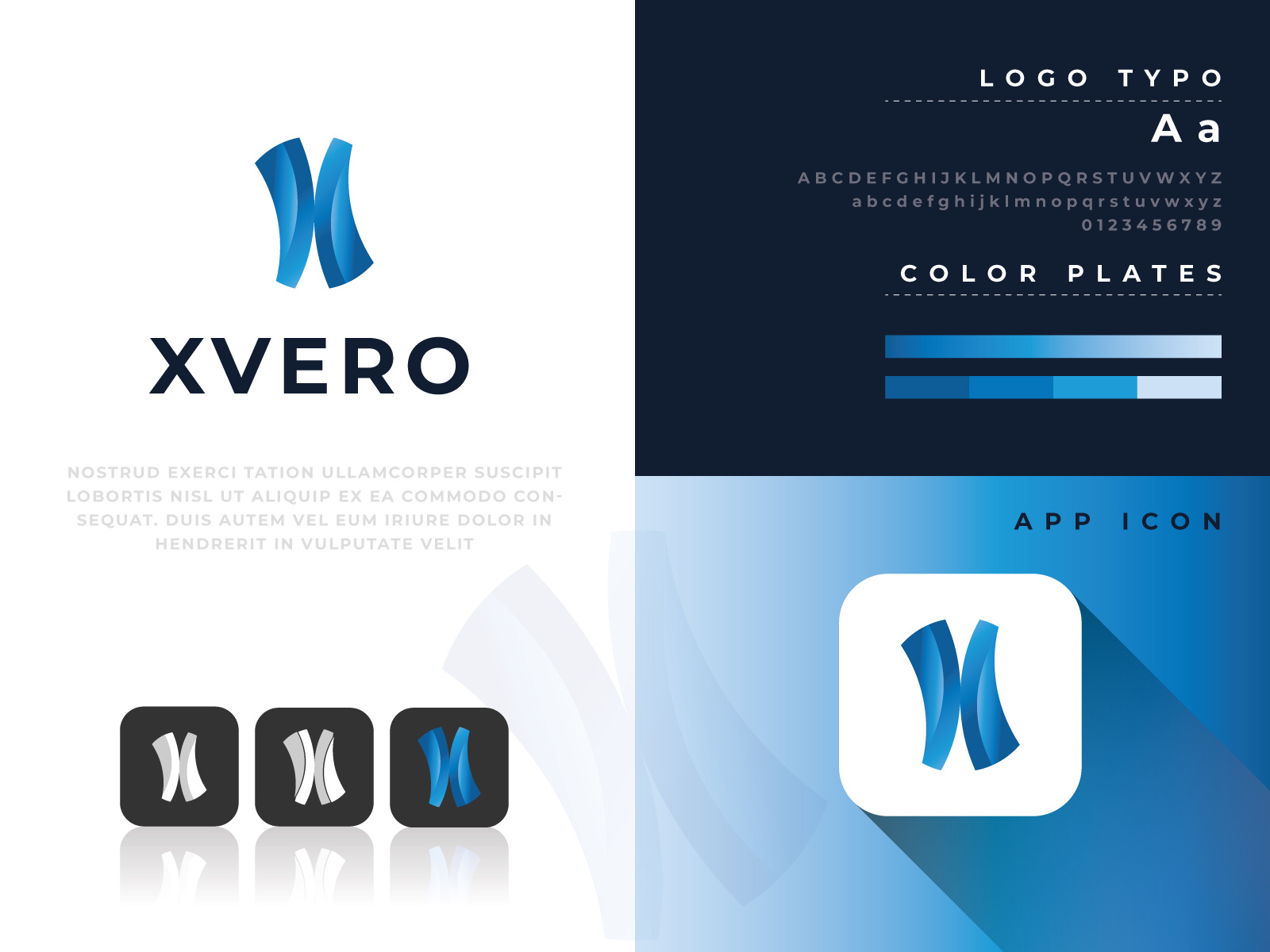 X modern letter logo | XVERO logo branding by design2expert on Dribbble