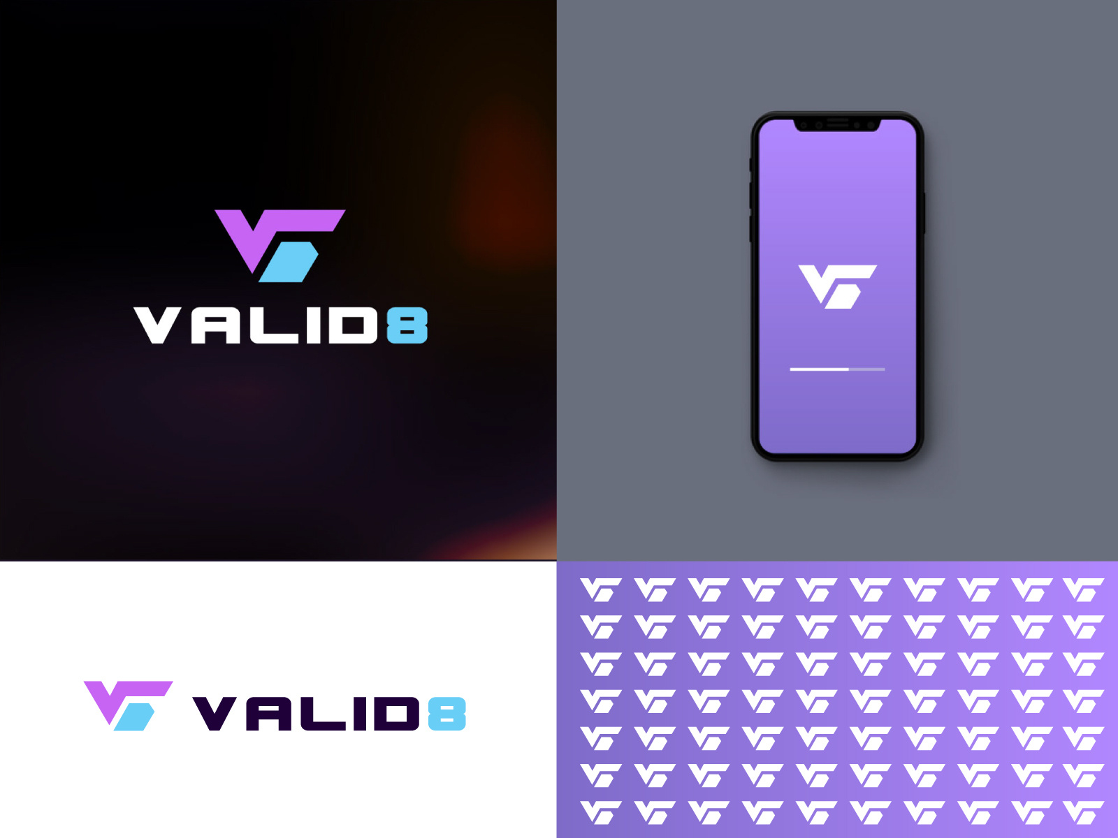 VALID8 | TECH LOGO DESIGN | Minimal Tech | Brand Identity Design by ...
