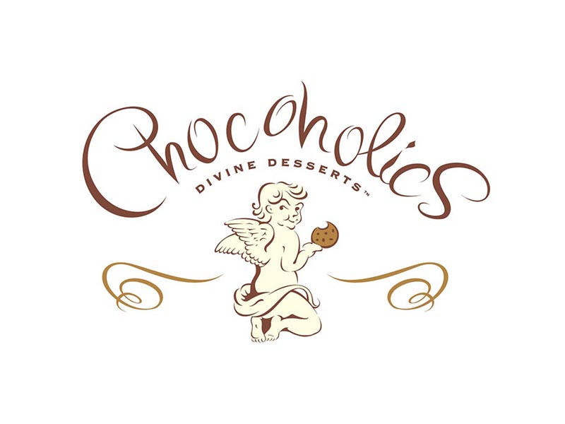 Chocoholics Divine Desserts Logo by Laurel Mathe on Dribbble