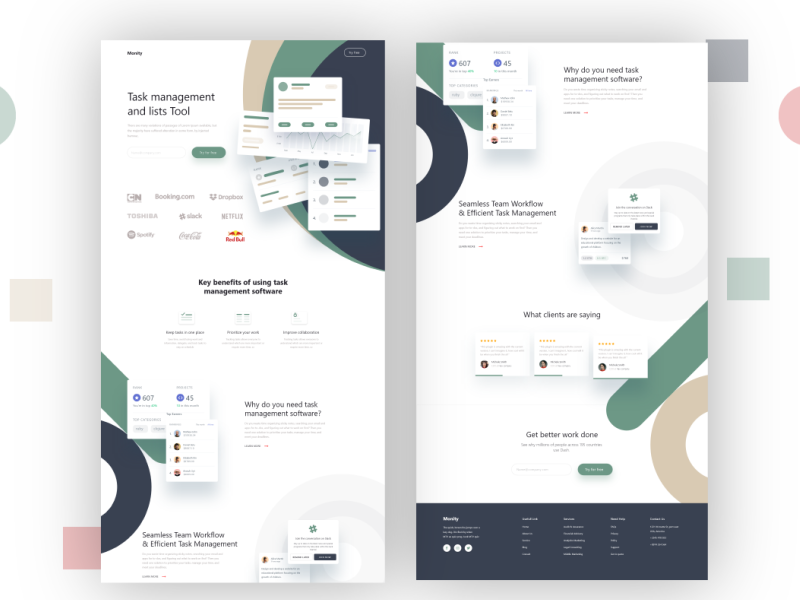 Task Management Tool Website design by Raj patel on Dribbble