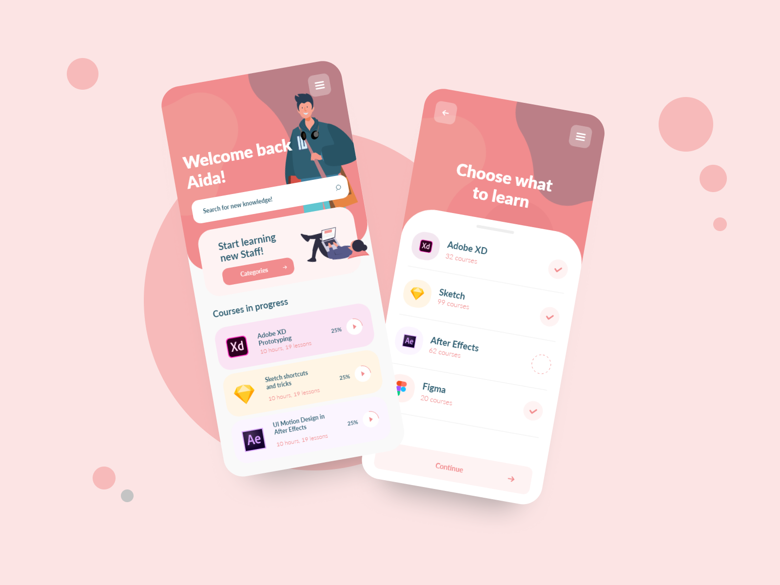 Learning App Design by Aida Abazi on Dribbble