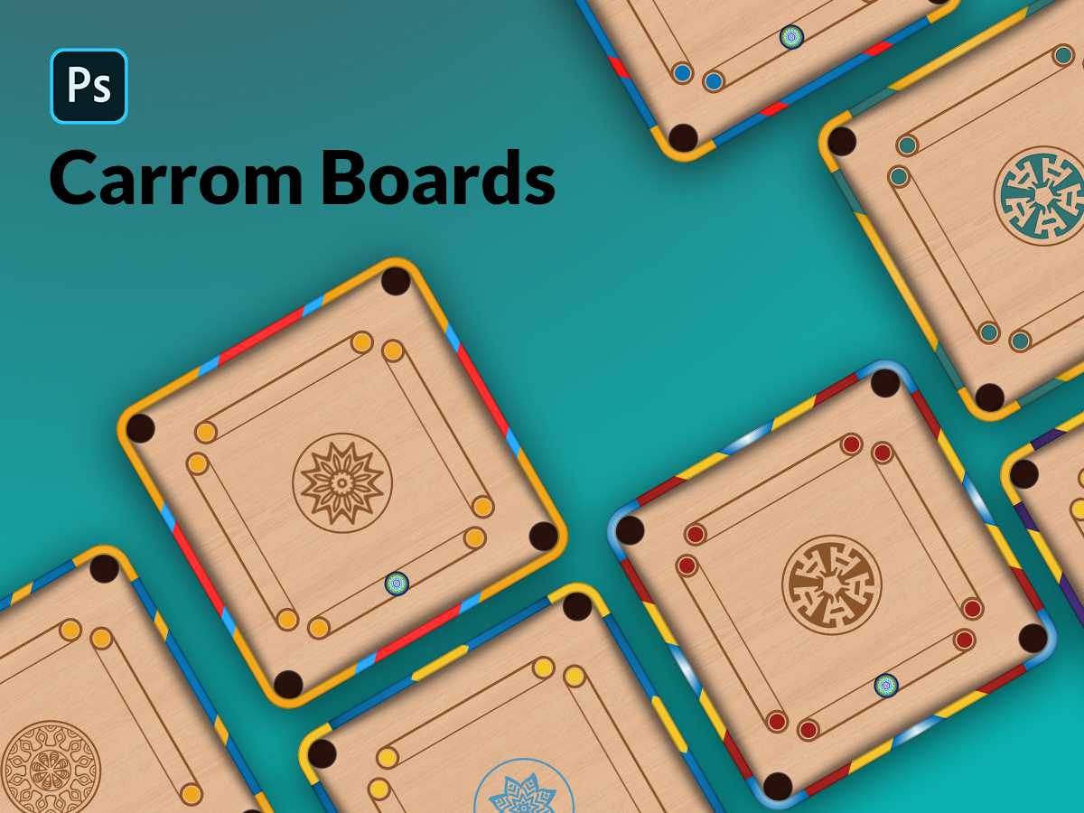 Carrom Board by Vijay Bapodariya on Dribbble