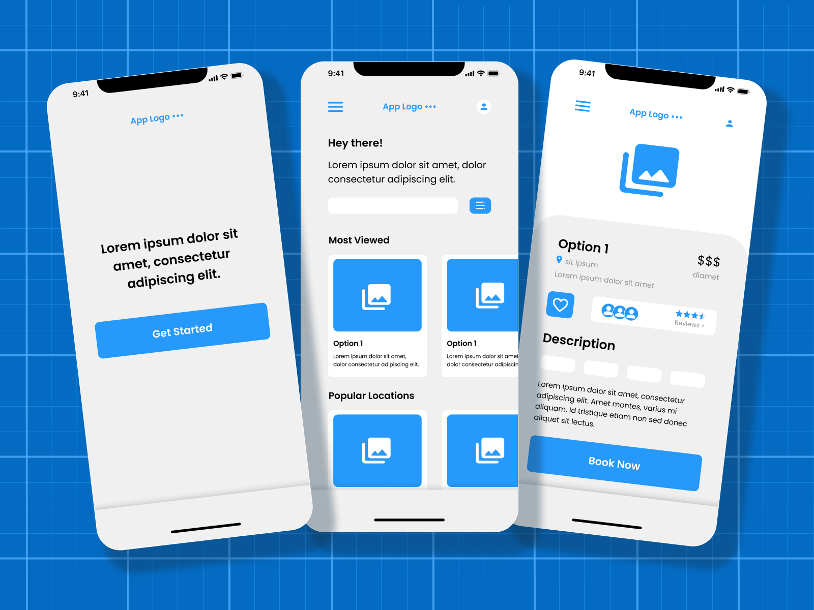 Wireframe | Hotel Booking App by Lauren Masseo on Dribbble