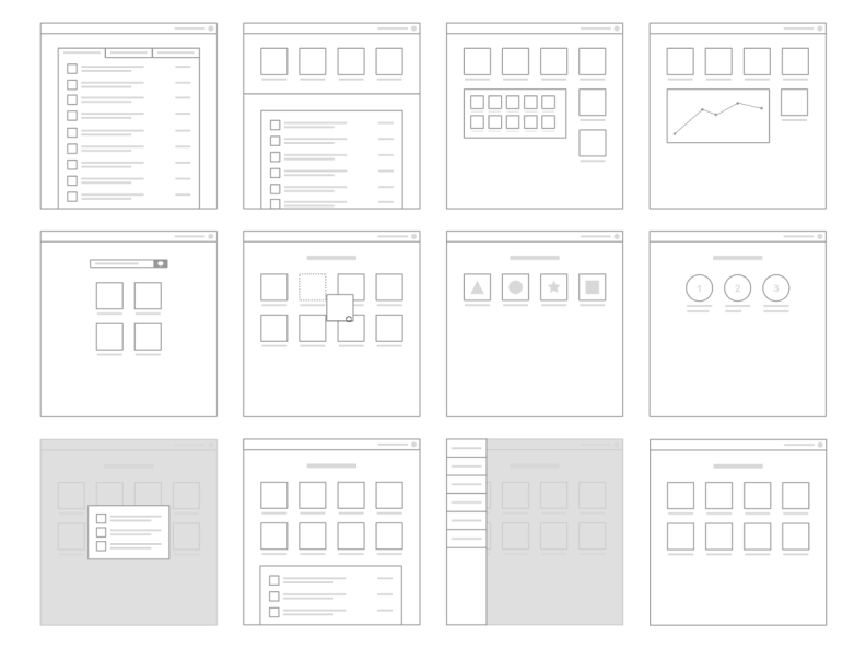 Wireframes - Shopify Plus by Hayden Mills on Dribbble