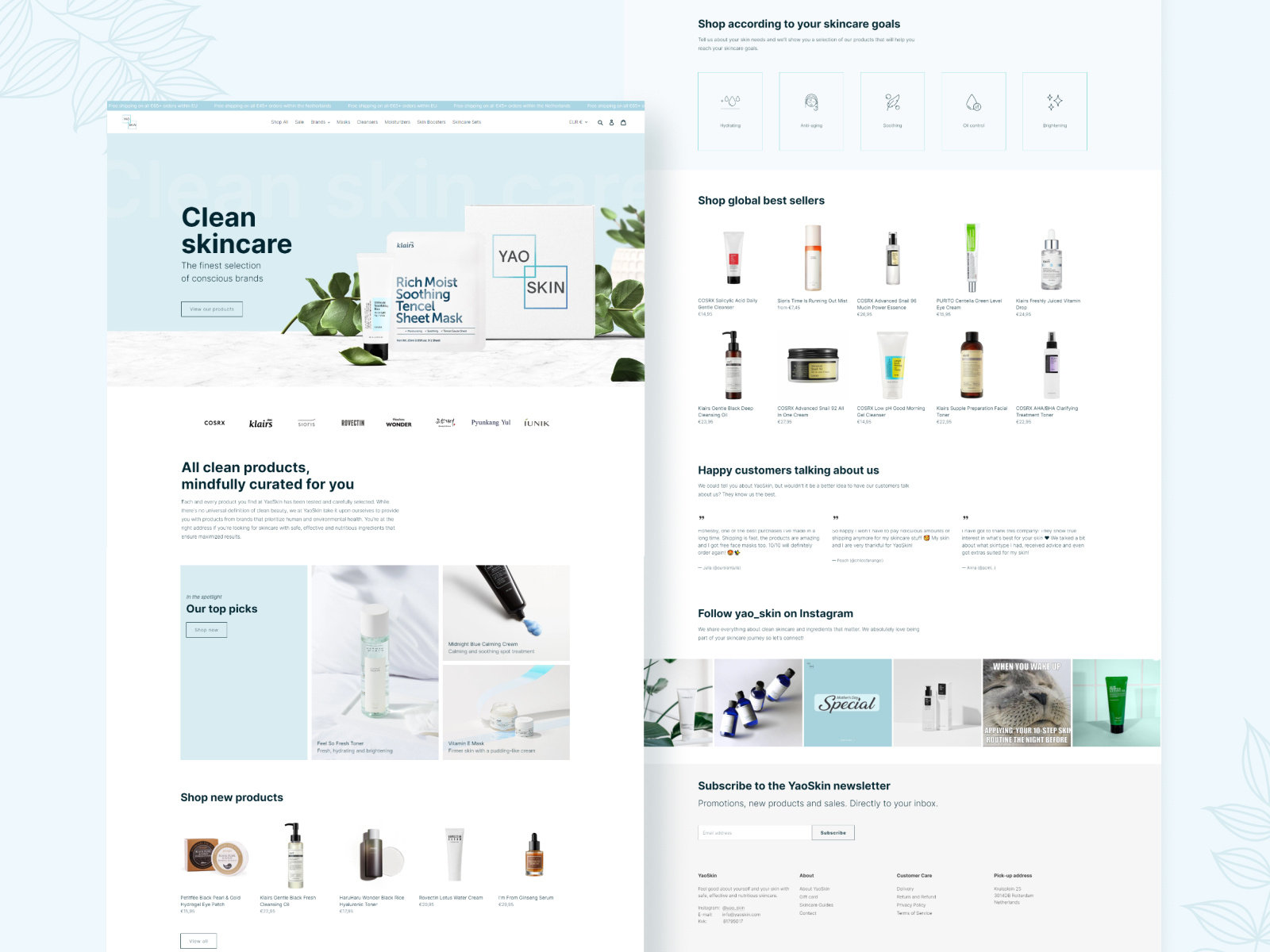 Skincare eCommerce Website Redesign by Manli Tang on Dribbble