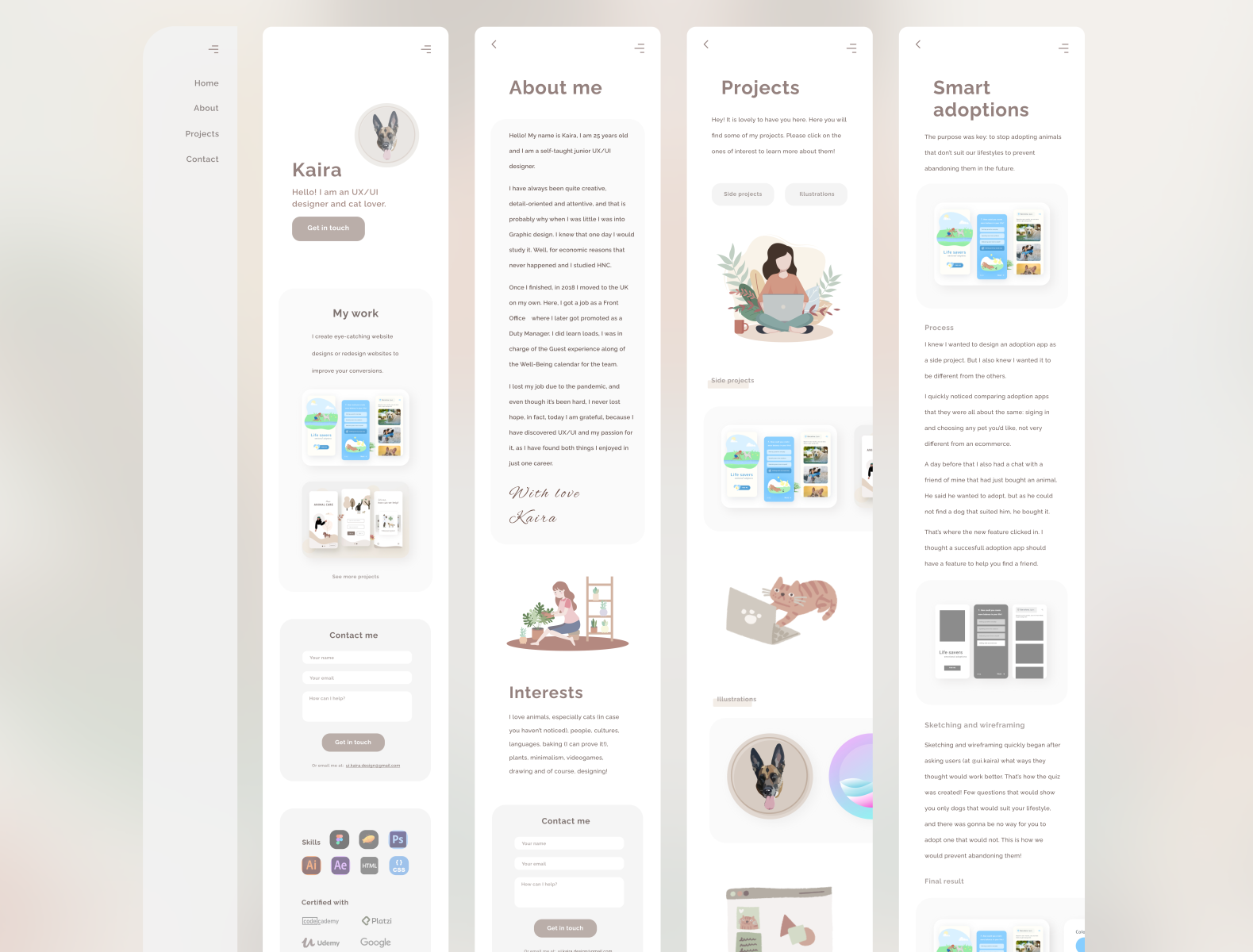 Responsive Portfolio by Irea on Dribbble