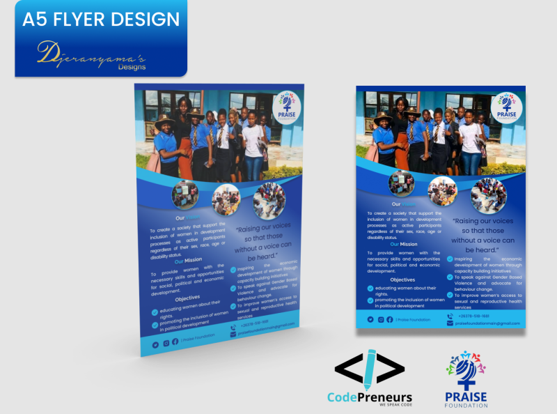 Charity Organisation Flyer by DEONE K on Dribbble