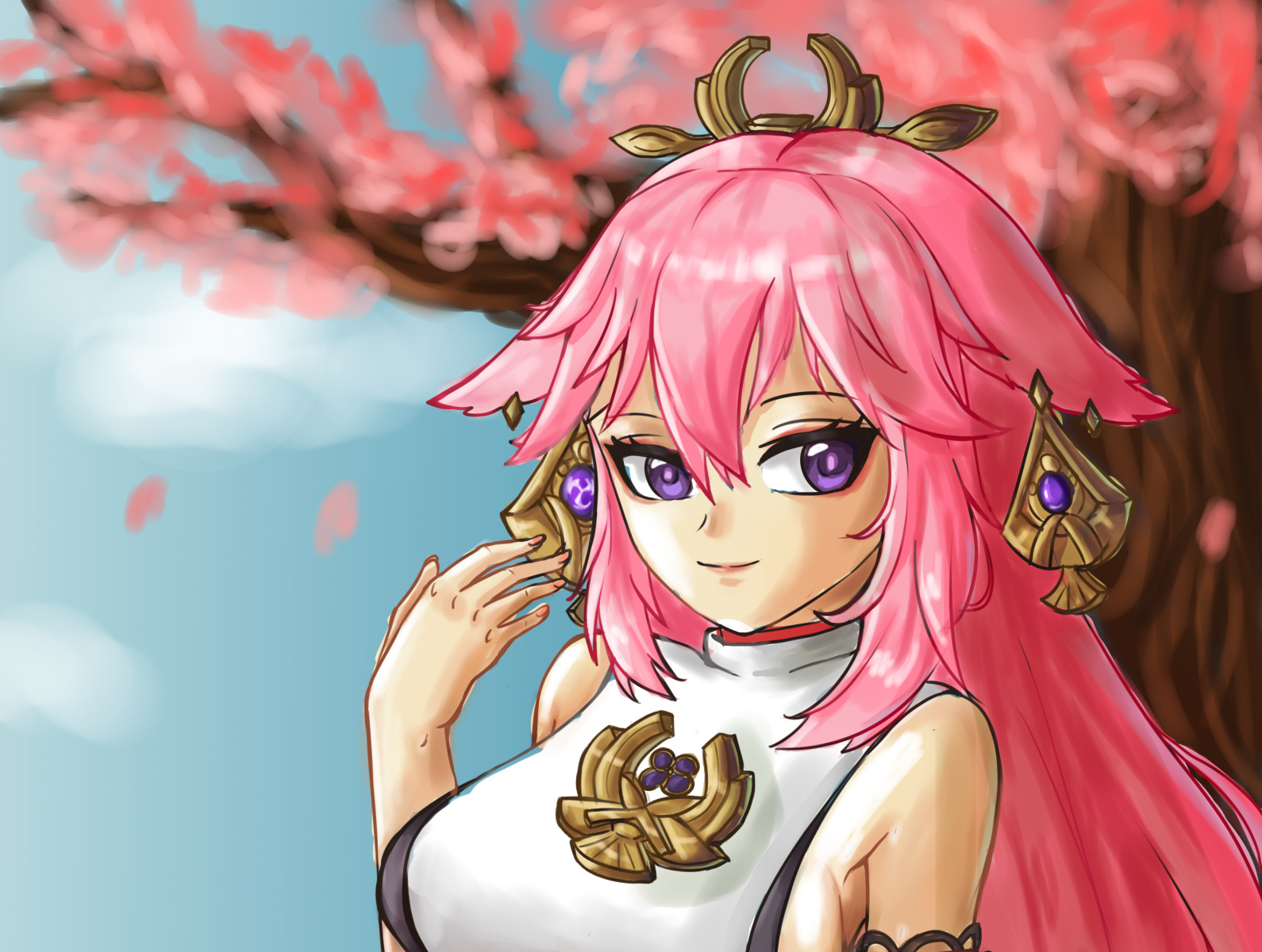 Yae Miko Fanart by Sneha Salian on Dribbble