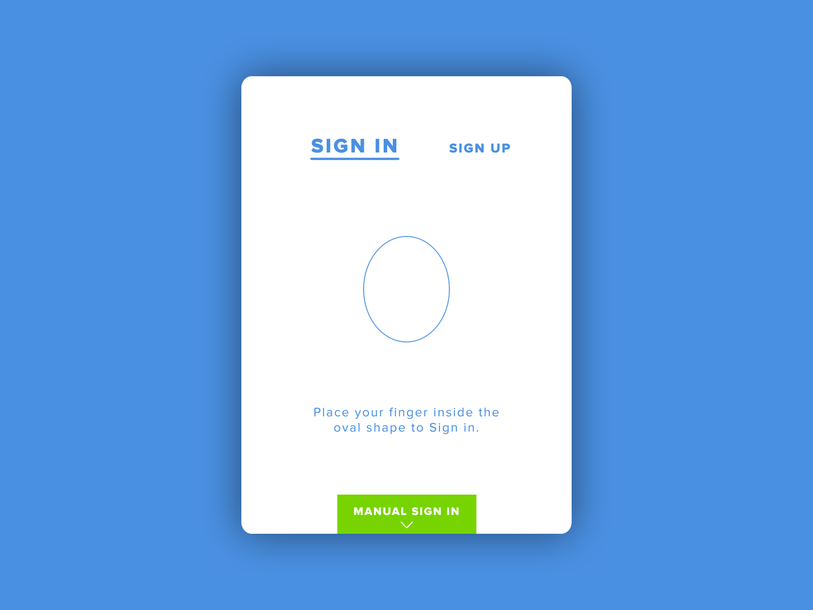 Freebie - Minimal Sign In/Sign Up - Fingerprint by Ash C ️ for ...