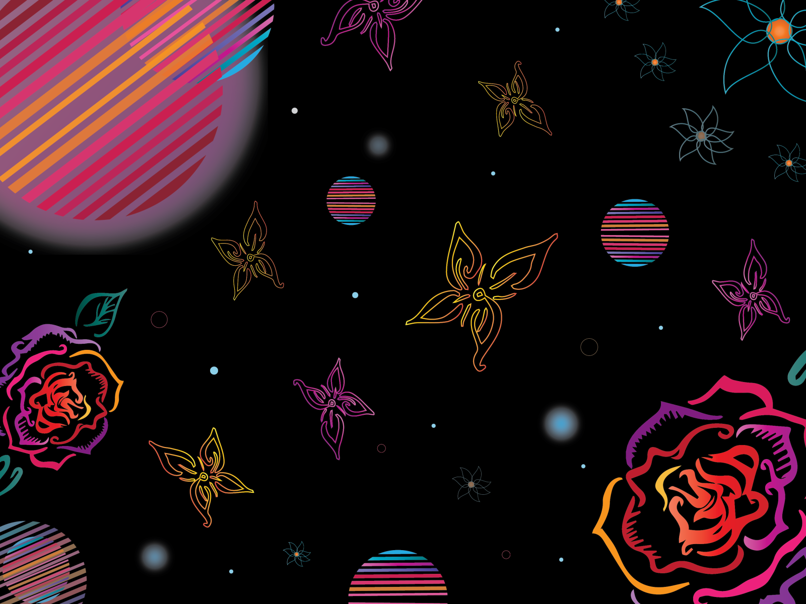 Galaxy Flowers by Mary Ball on Dribbble