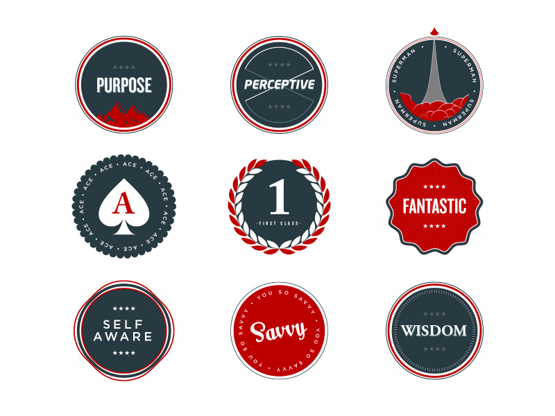 Badges by Mathew Colin on Dribbble