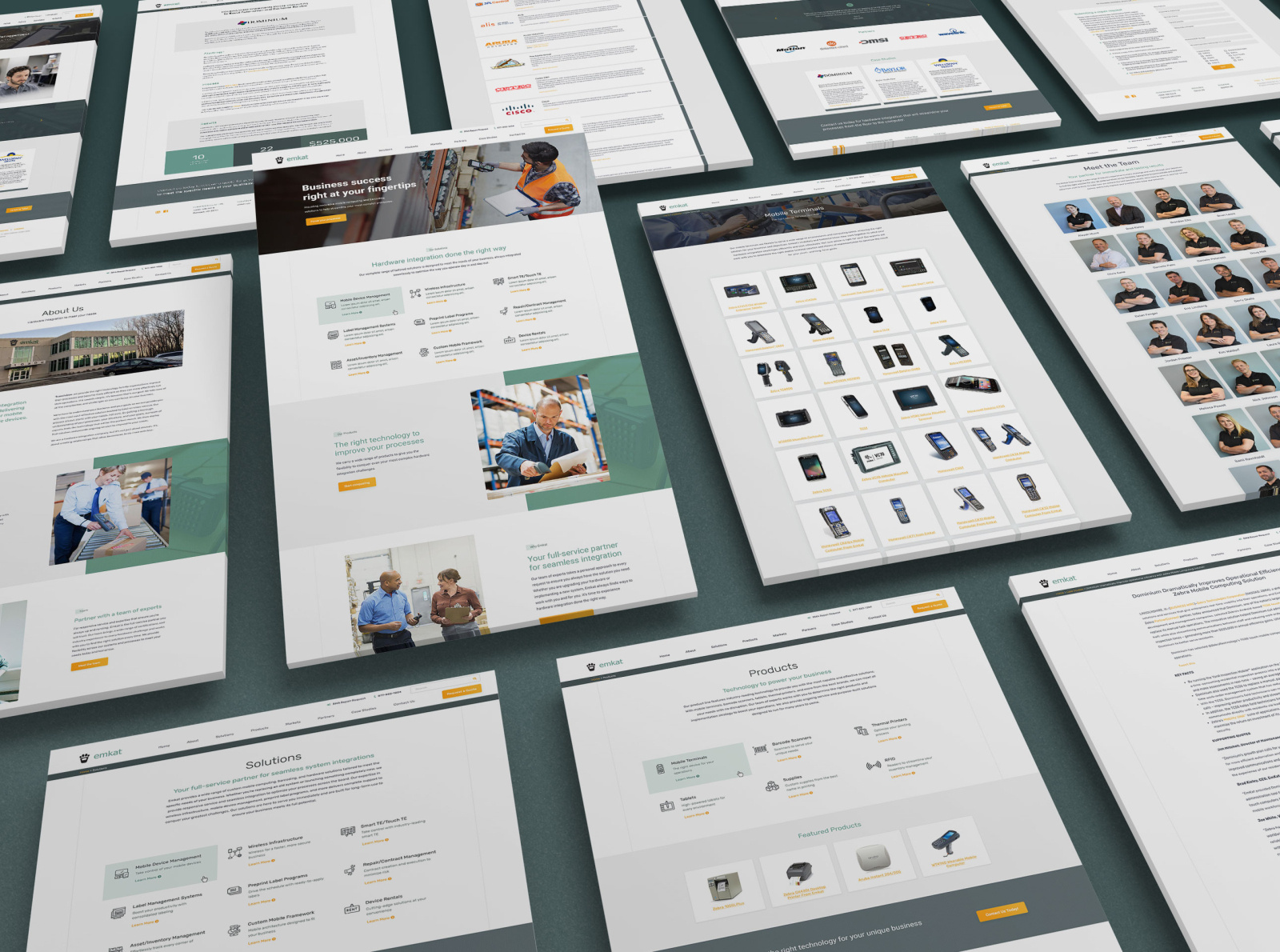 Emkat Solutions Inc. | Website Design by Clay Oglesby on Dribbble