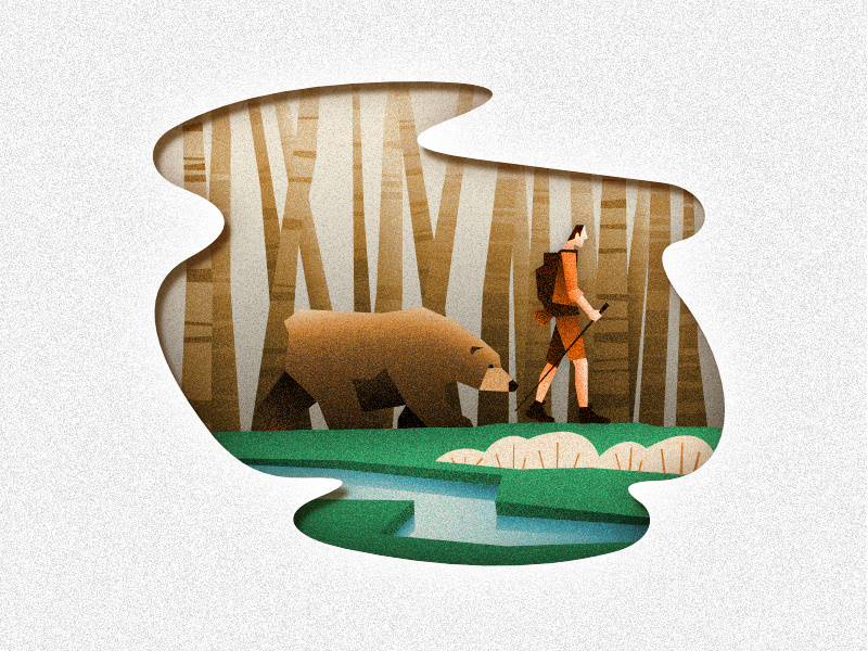 Be Bear Aware! by Terry Edward Elkins on Dribbble