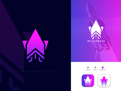 W Plus A Letter Logo Design For WelterAXIS by Bipol Hossan - Branding ...