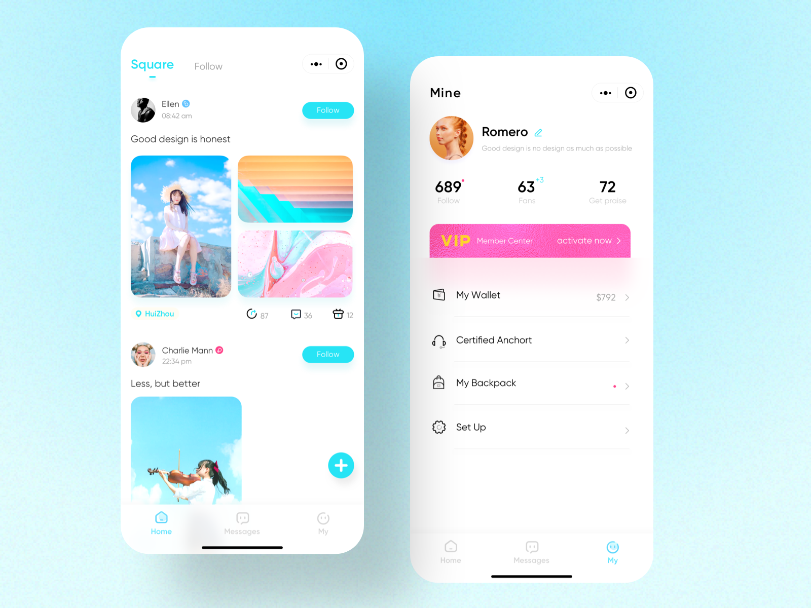 make friends ui design by refreshing on Dribbble