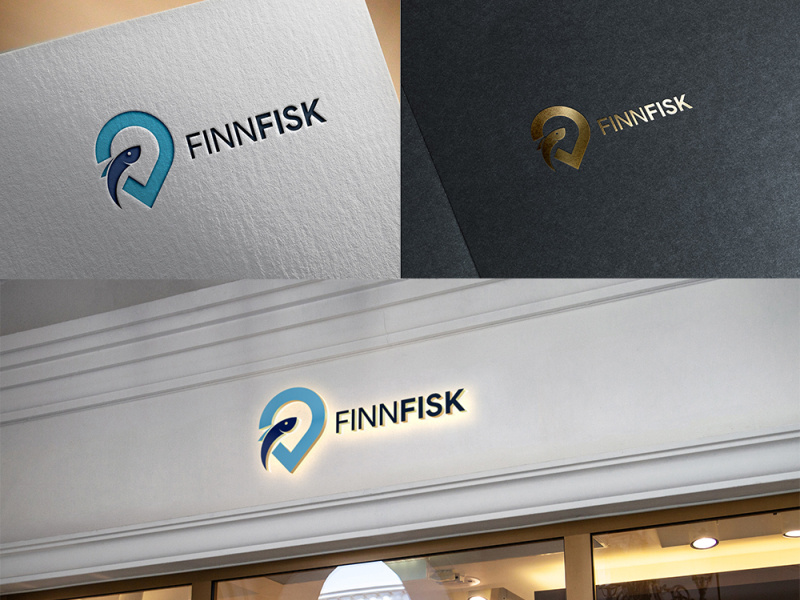 FinnFisk Logo Design by Abid Ali on Dribbble