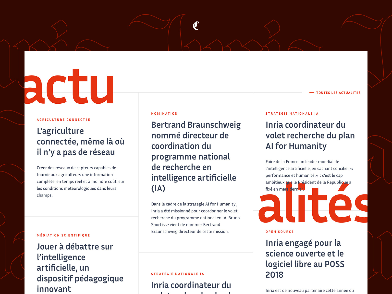 Inria by Flot Noir ™ ⏤ Studio on Dribbble