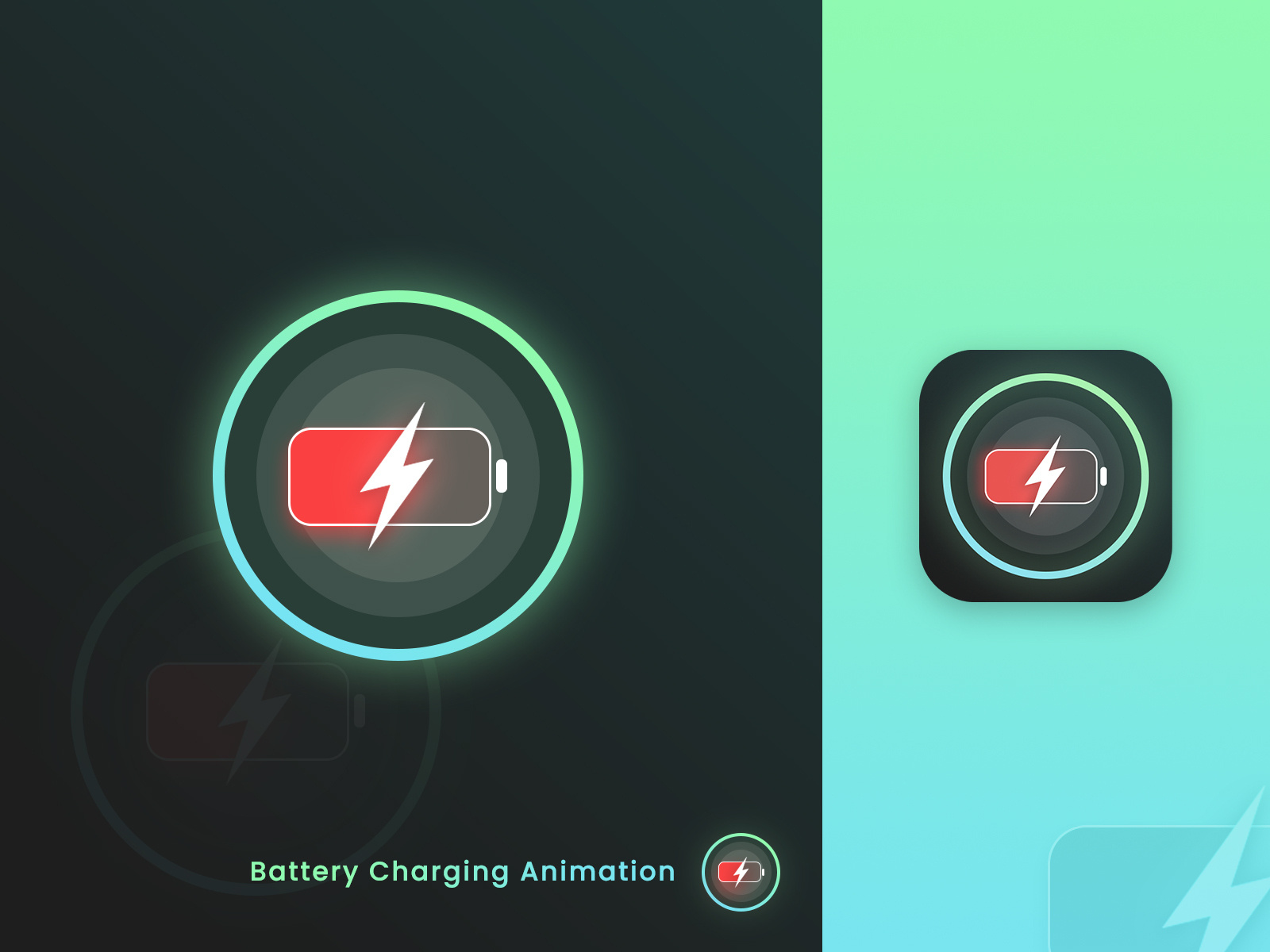 Battery charging animation by Krishna on Dribbble
