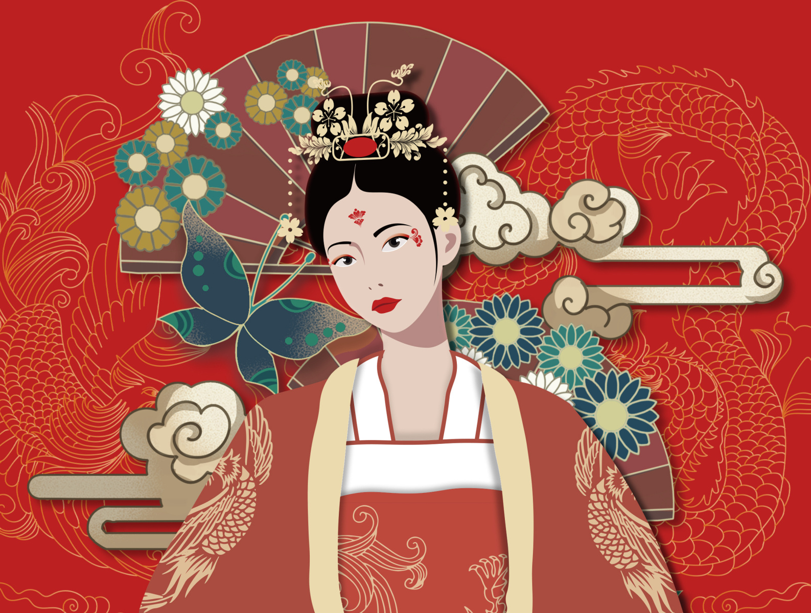 HANFU illustration by Peter SU on Dribbble