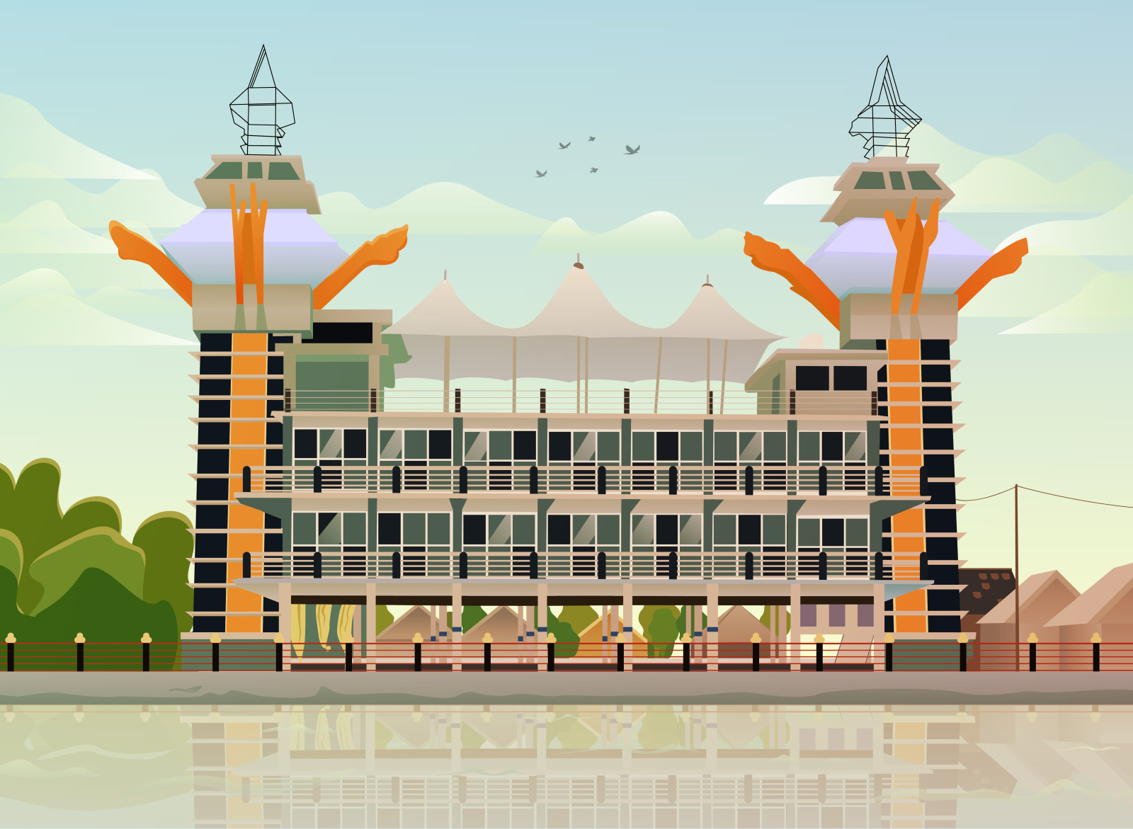 Menara Pandang (The Tower of View) by Yulian Rahman on Dribbble