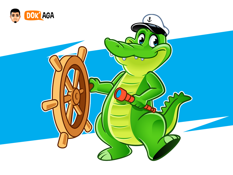Alligator Captain by Aga Ochoco on Dribbble