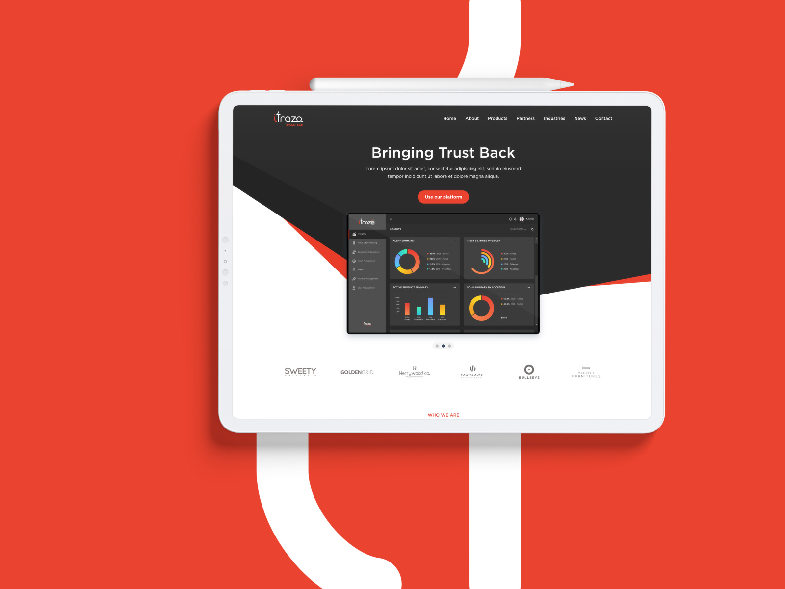 Website UI/UX design for Product Authentication Software by Design ...