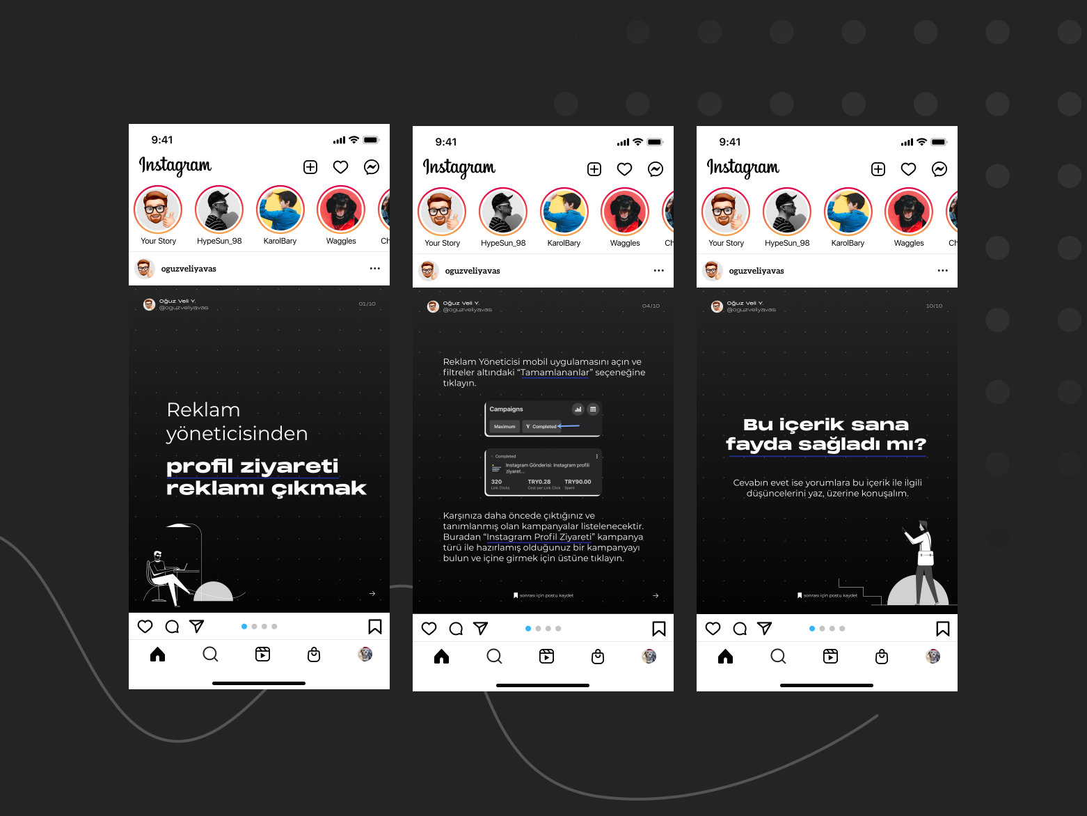 Instagram Slider Post by Meltem Kıraç on Dribbble